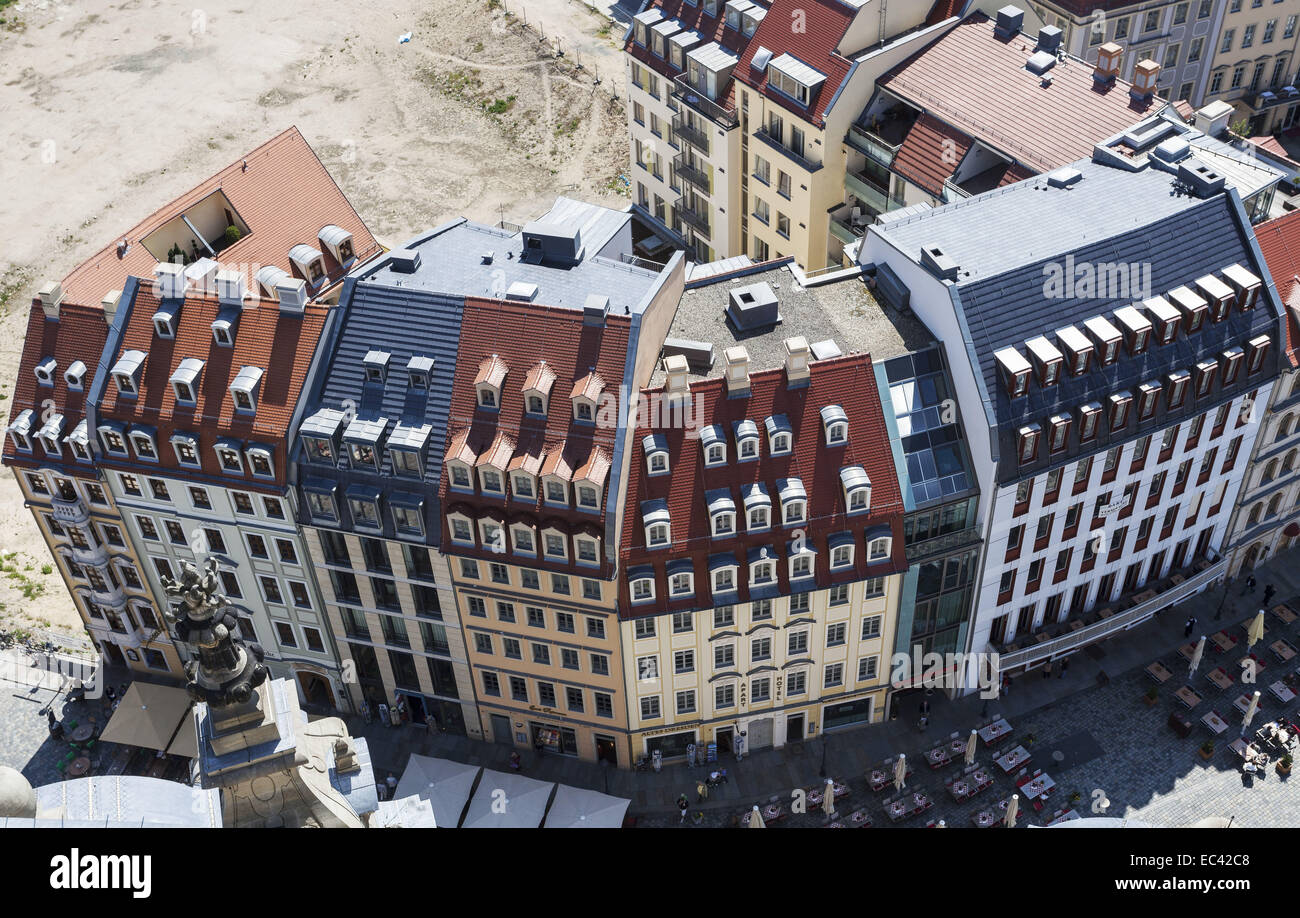 View of restored houses in the center of Dresden Stock Photo - Alamy