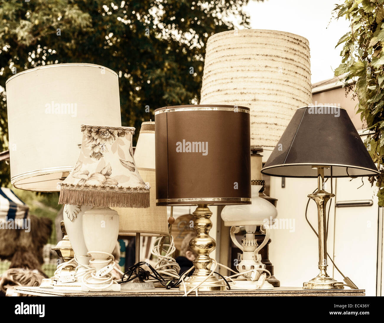 on the flea market Stock Photo - Alamy