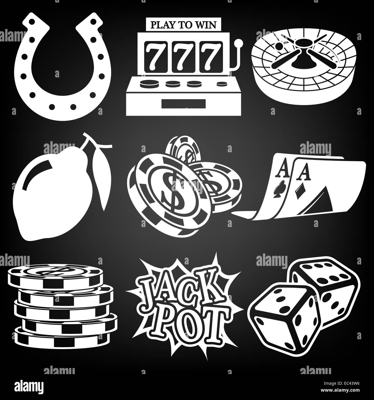 Poker icons hi-res stock photography and images - Alamy