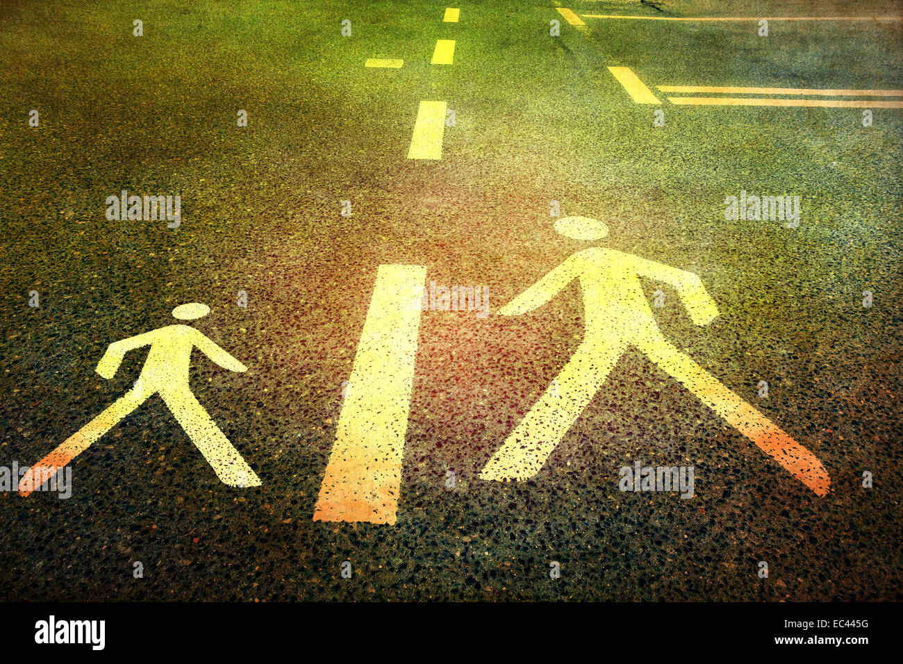 Pedestrian separation hi-res stock photography and images - Alamy