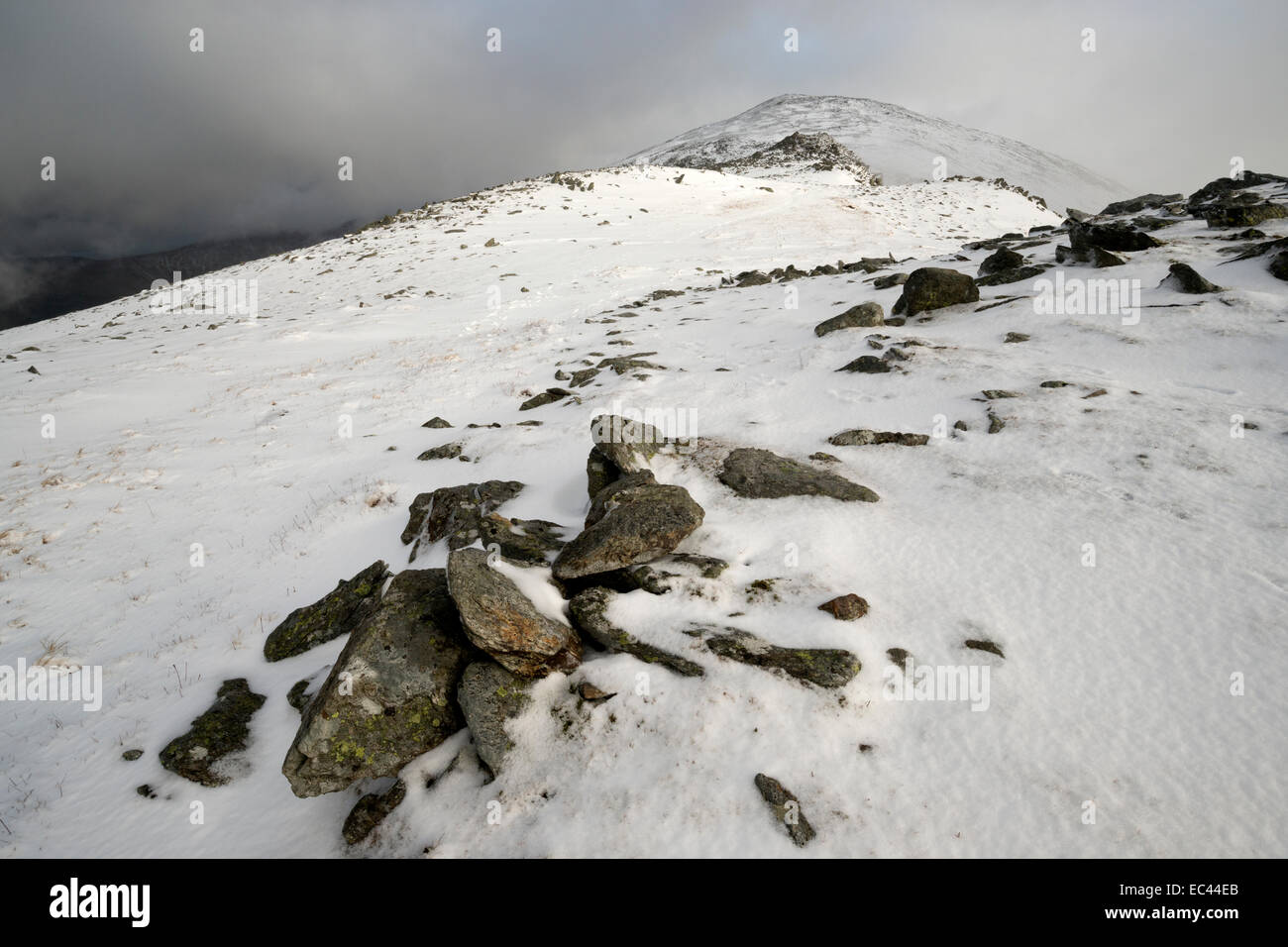 The way up Carnedd Dafydd, Carneddau range, Snowdonia National Park ...