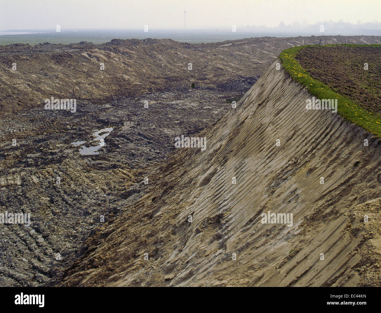 dyke construction elbe Stock Photo - Alamy