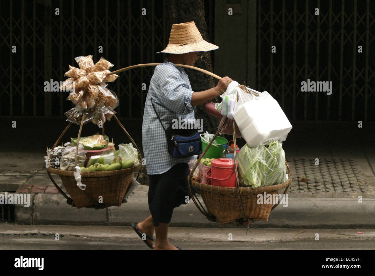 Asian People carrying Food Stock Photo - Alamy