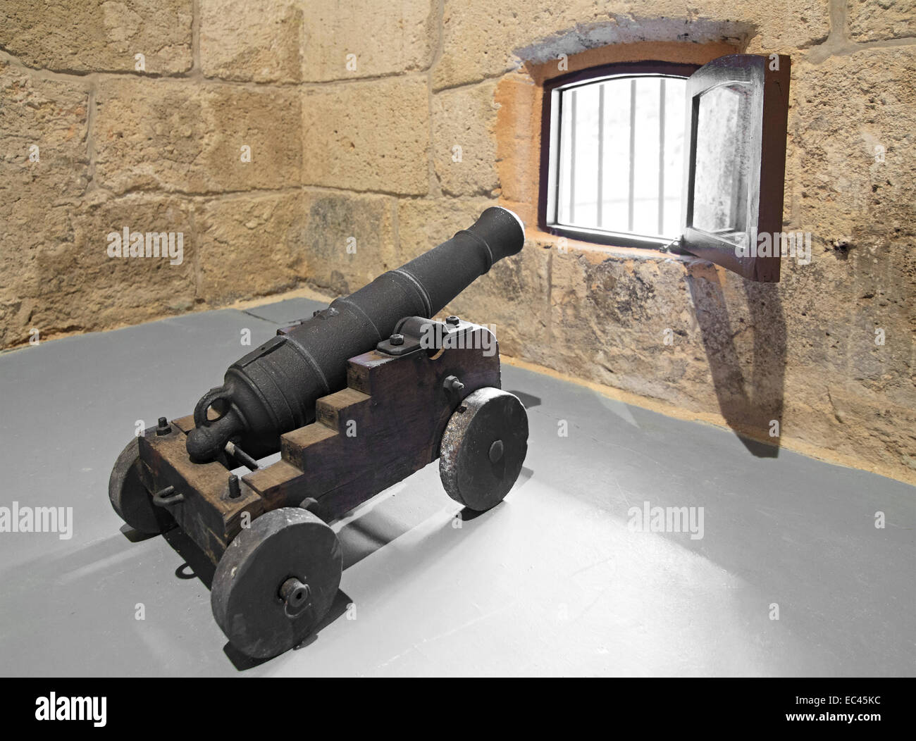 Guns of the castillo de la Real Fuerza Stock Photo - Alamy