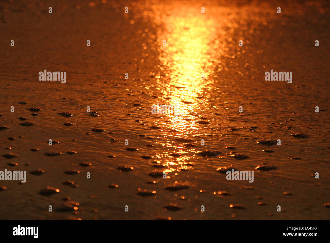 Water in Sunset Stock Photo - Alamy