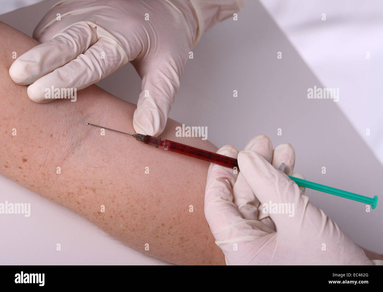 Injection treatment human blood hi-res stock photography and images - Alamy