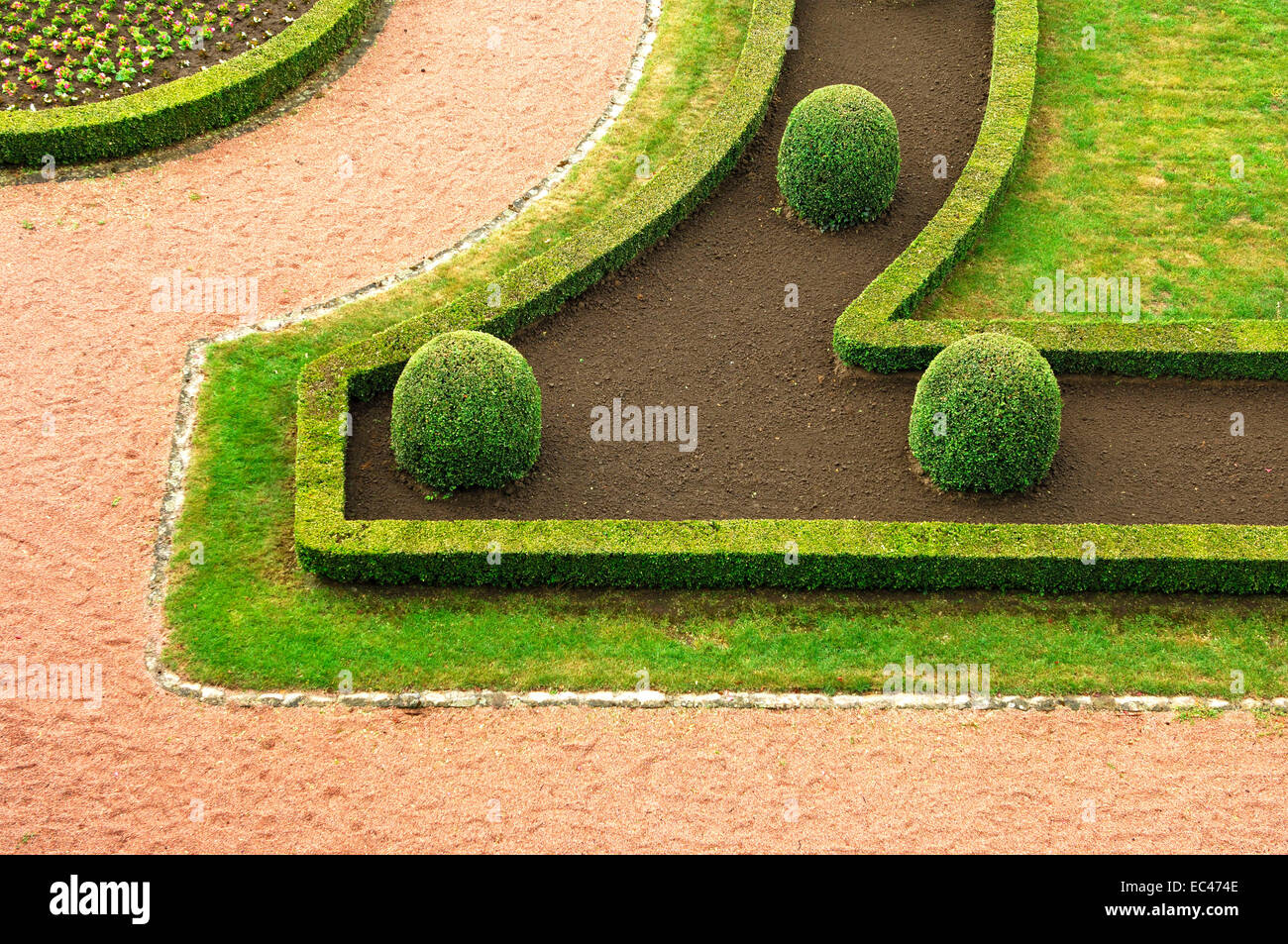 Shapes and forms in a green park in Luxembourg Stock Photo - Alamy