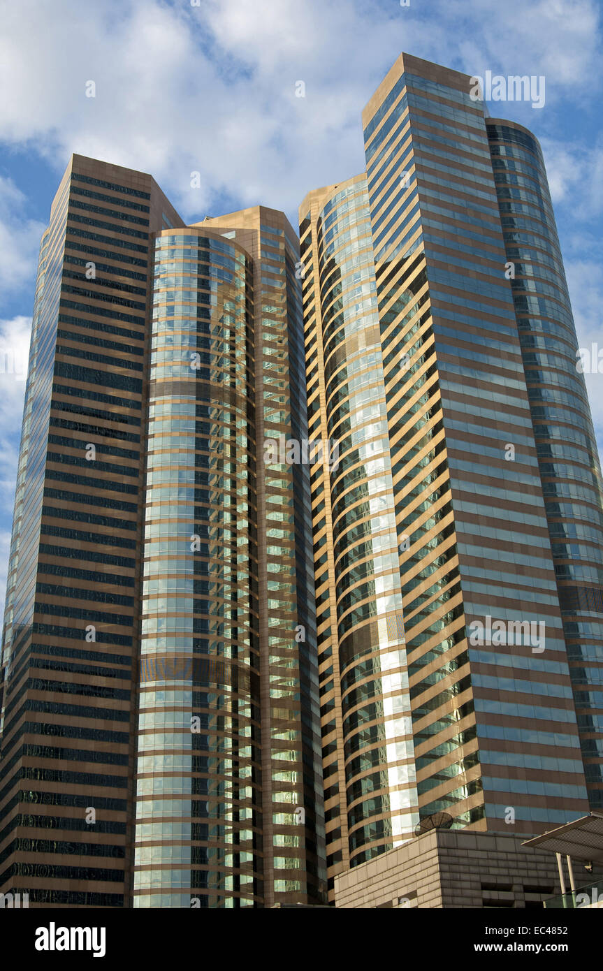 Exchange Square skyscraper in the central business district on Hong ...