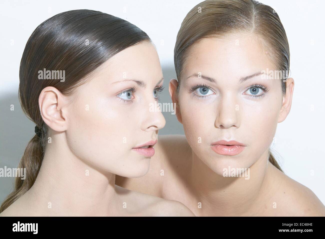 Portrait, Two Women Stock Photo - Alamy