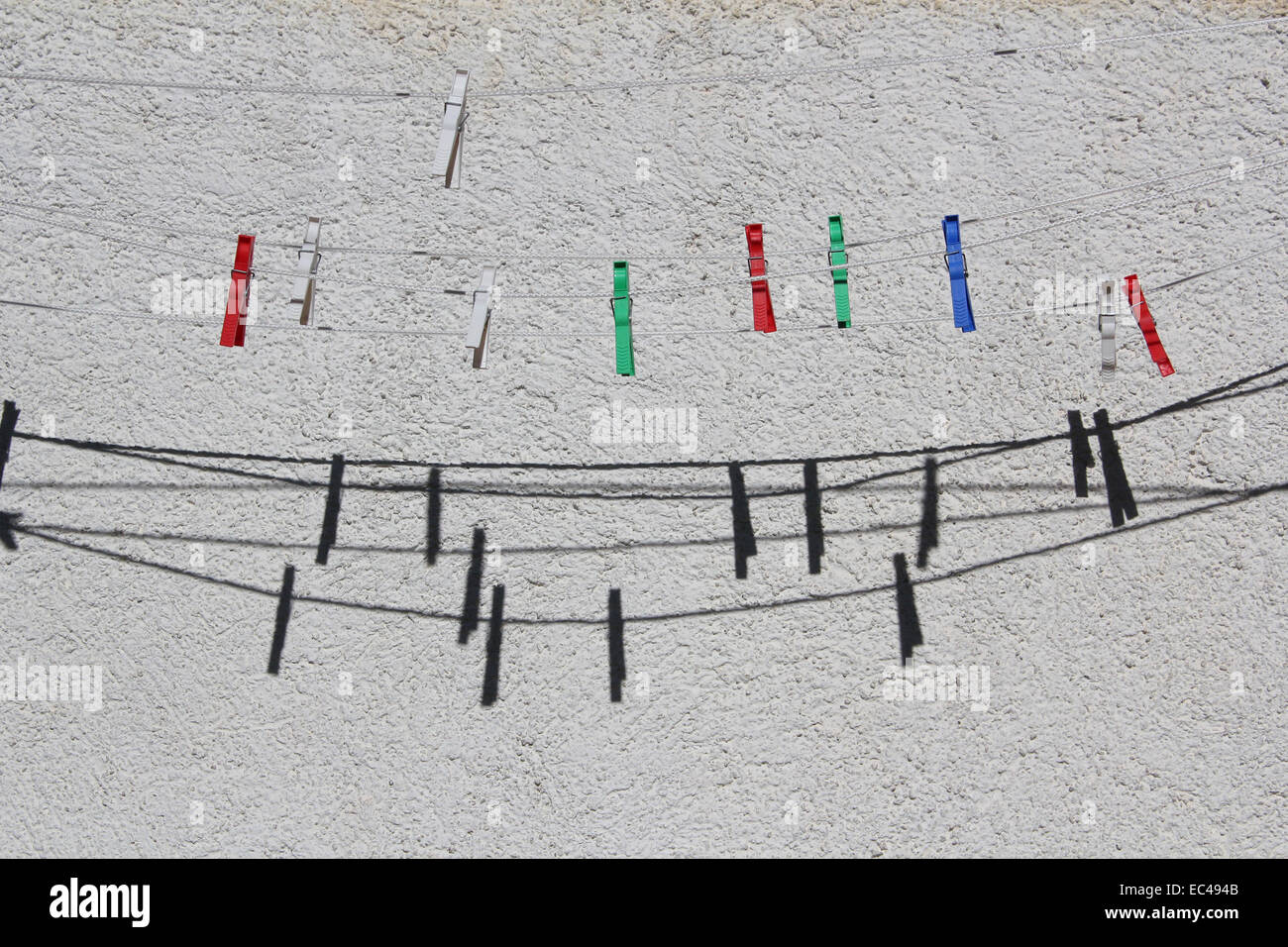 Colourful clothes line hi-res stock photography and images - Alamy