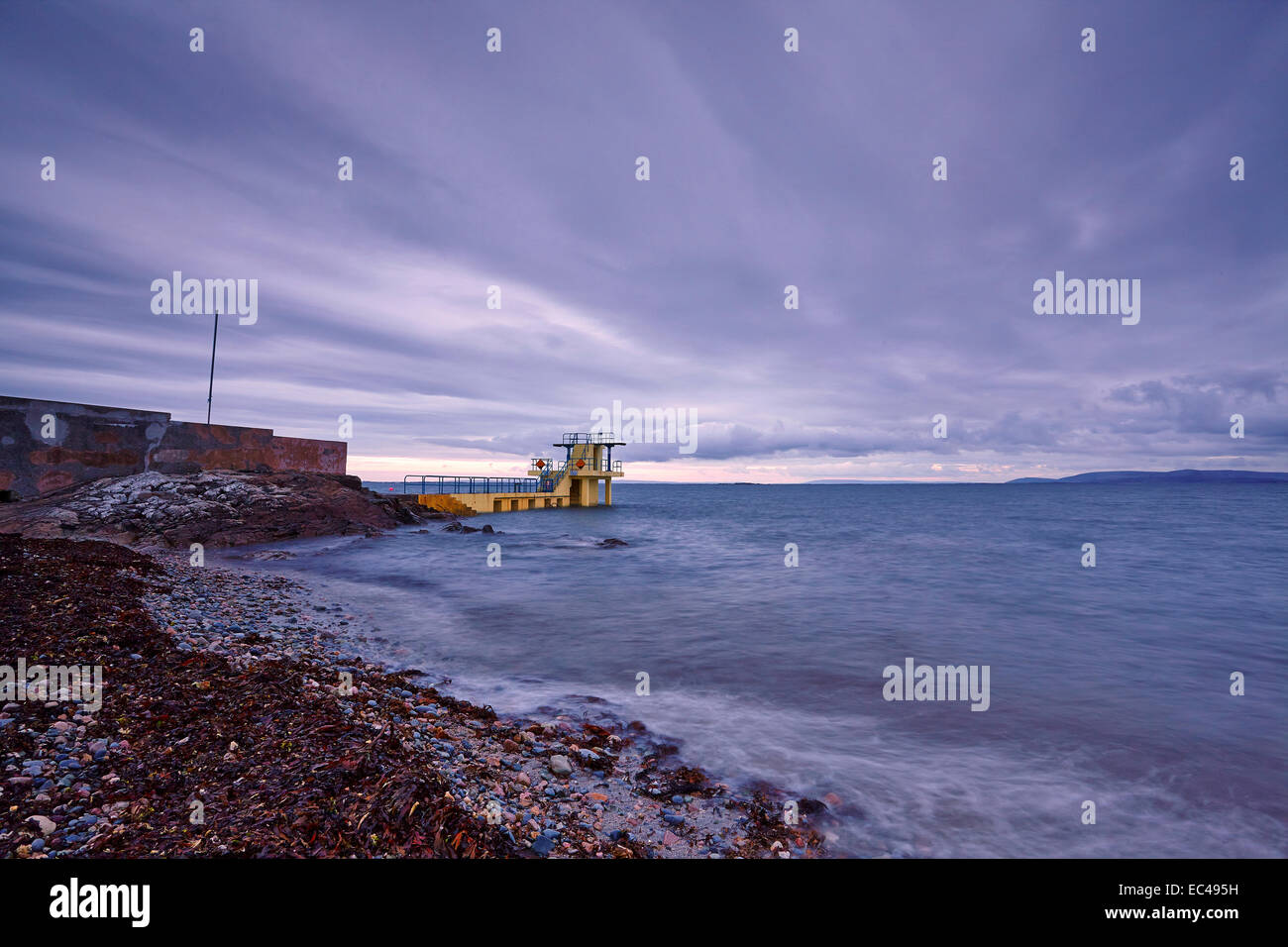 Blackrock Diving Tower is a pier with several diving platforms at ...