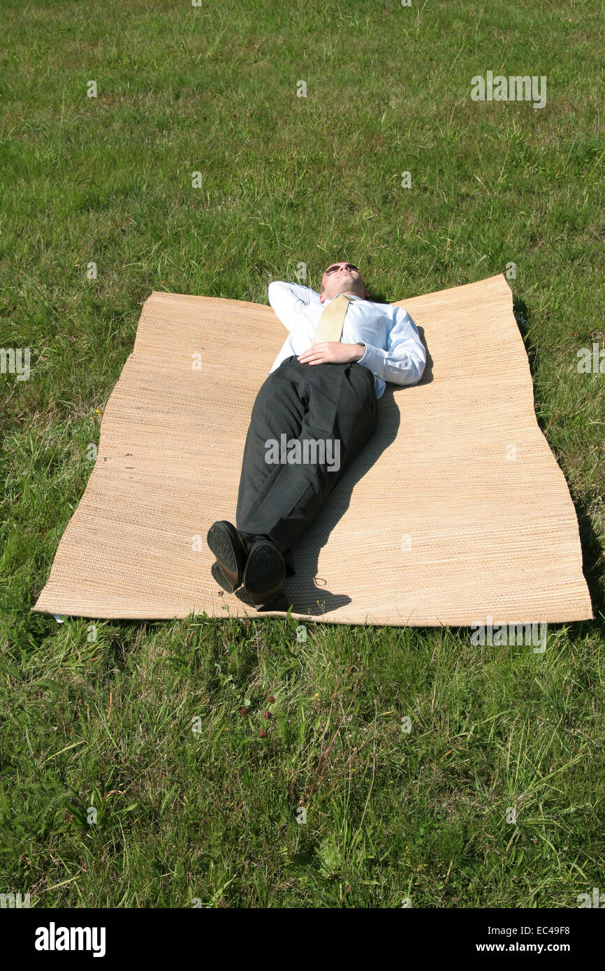 Yoga at work Stock Photo - Alamy