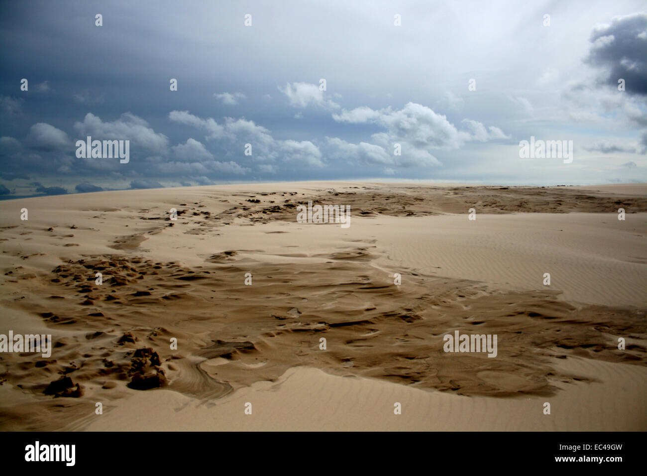 Only sand and clouds Stock Photo - Alamy