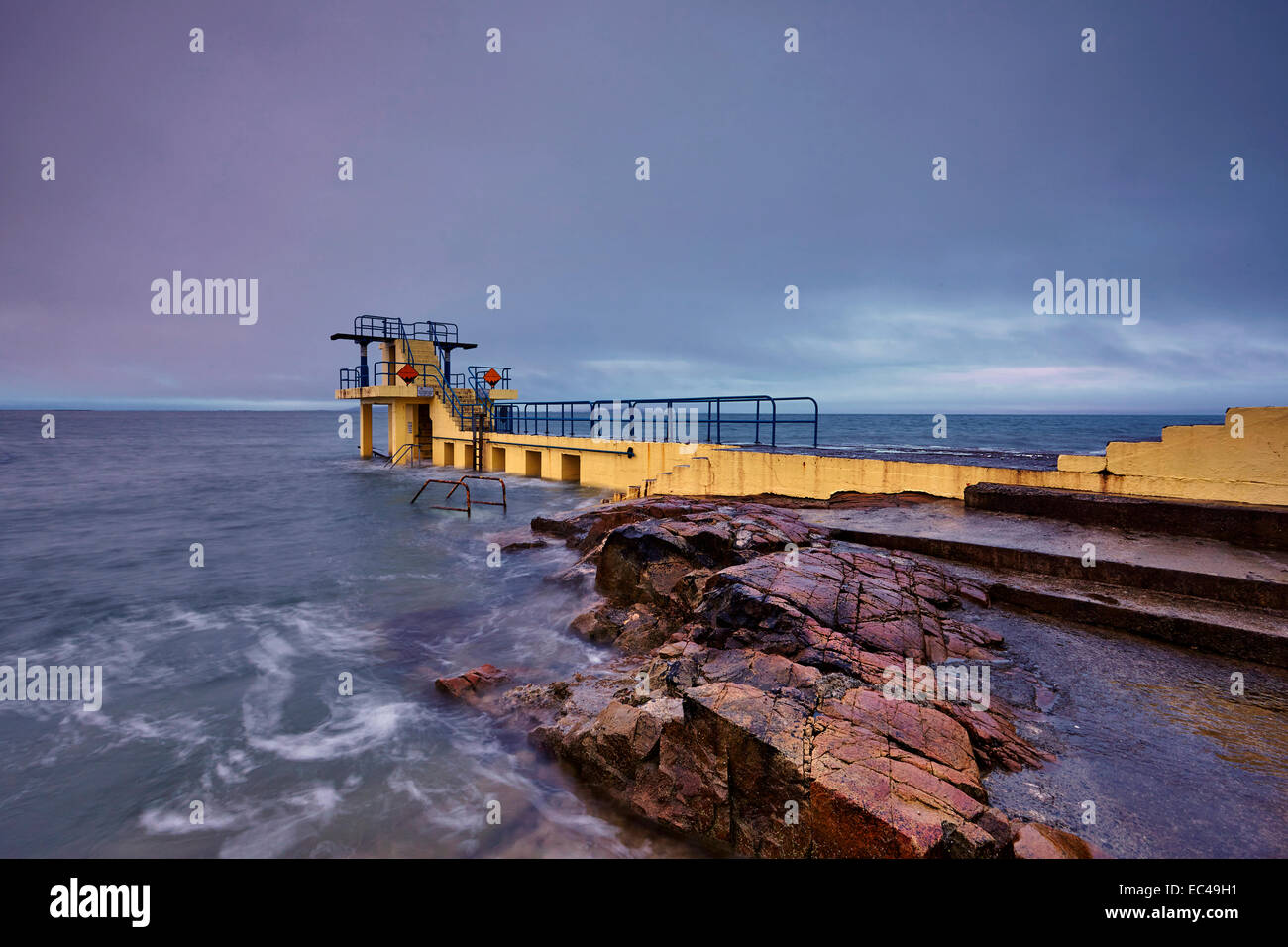 Blackrock Diving Tower is a pier with several diving platforms at ...