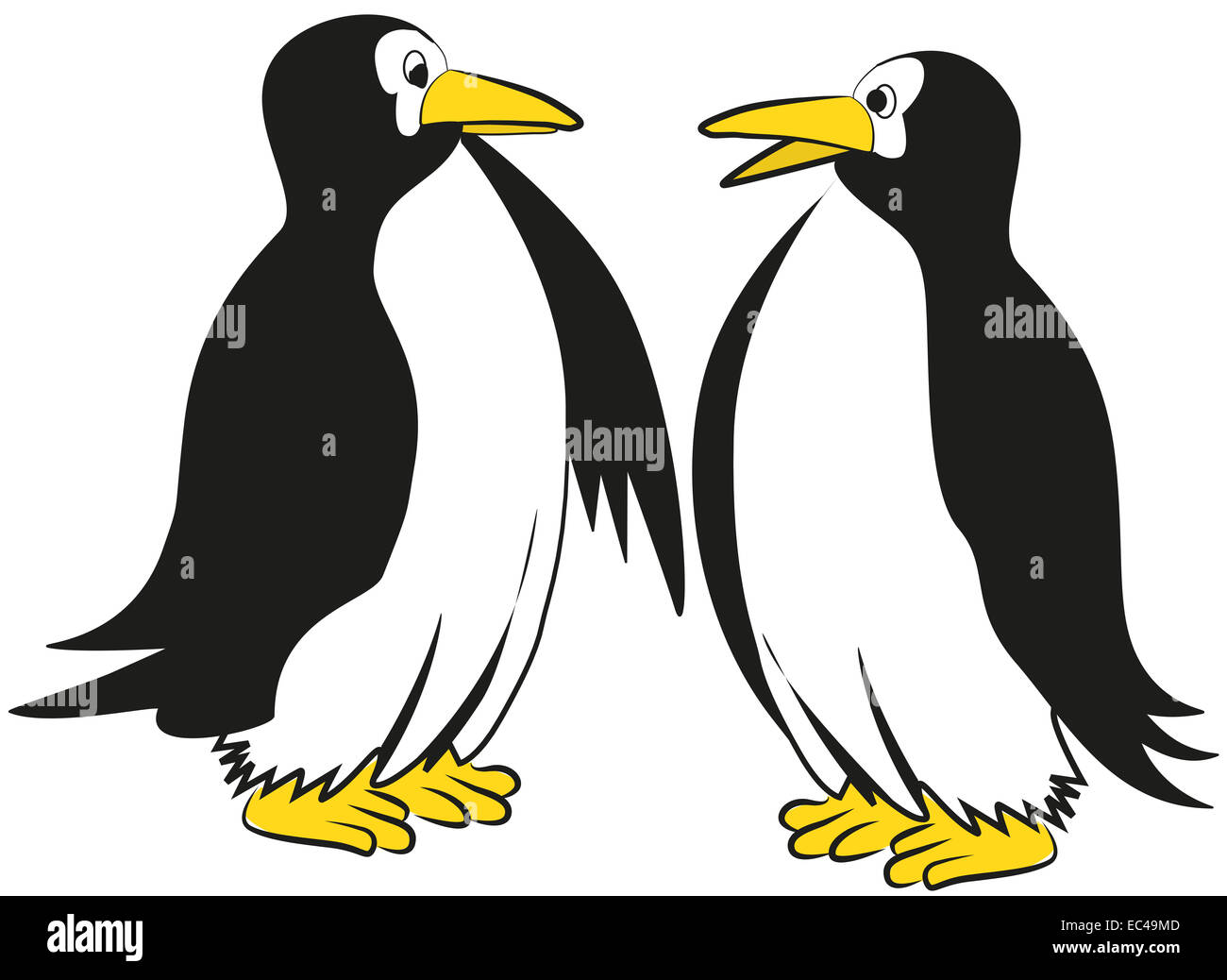 Two animals drawing Cut Out Stock Images & Pictures - Alamy