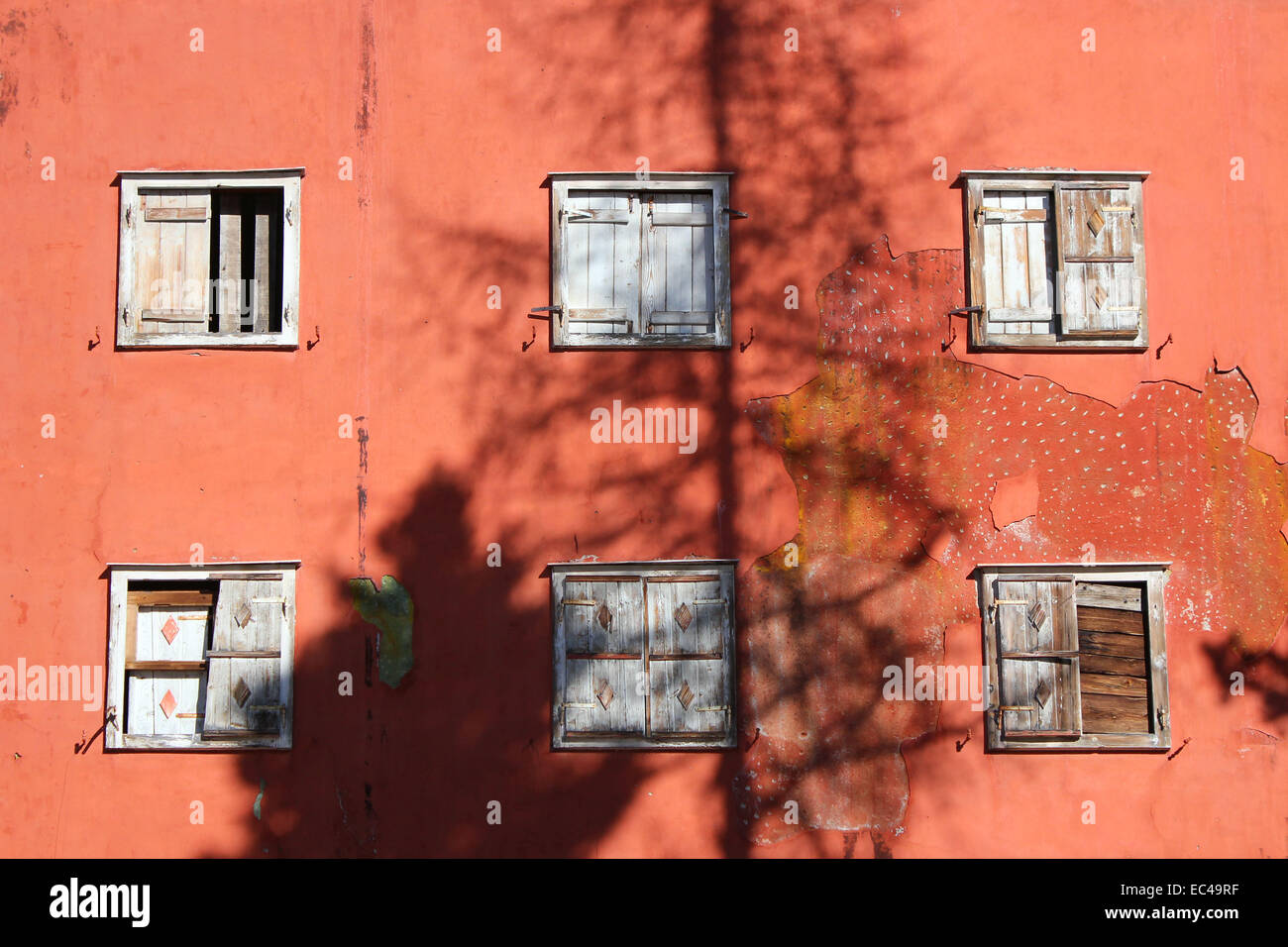 Some of the houses are in need of renovation hi-res stock photography ...