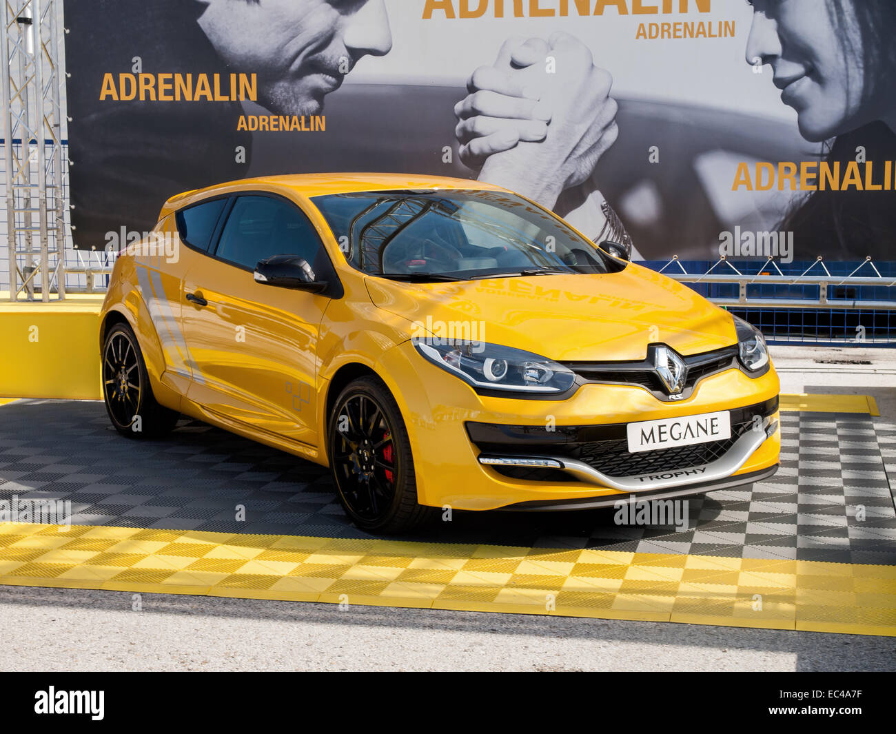 October 18. 2014 car Renault Megane R.S.Trophy on display at a Renaultl ...
