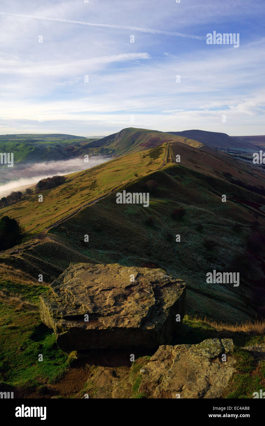 The Great Ridge of Edale which includes Mam Tor, Hollins Cross, Back ...
