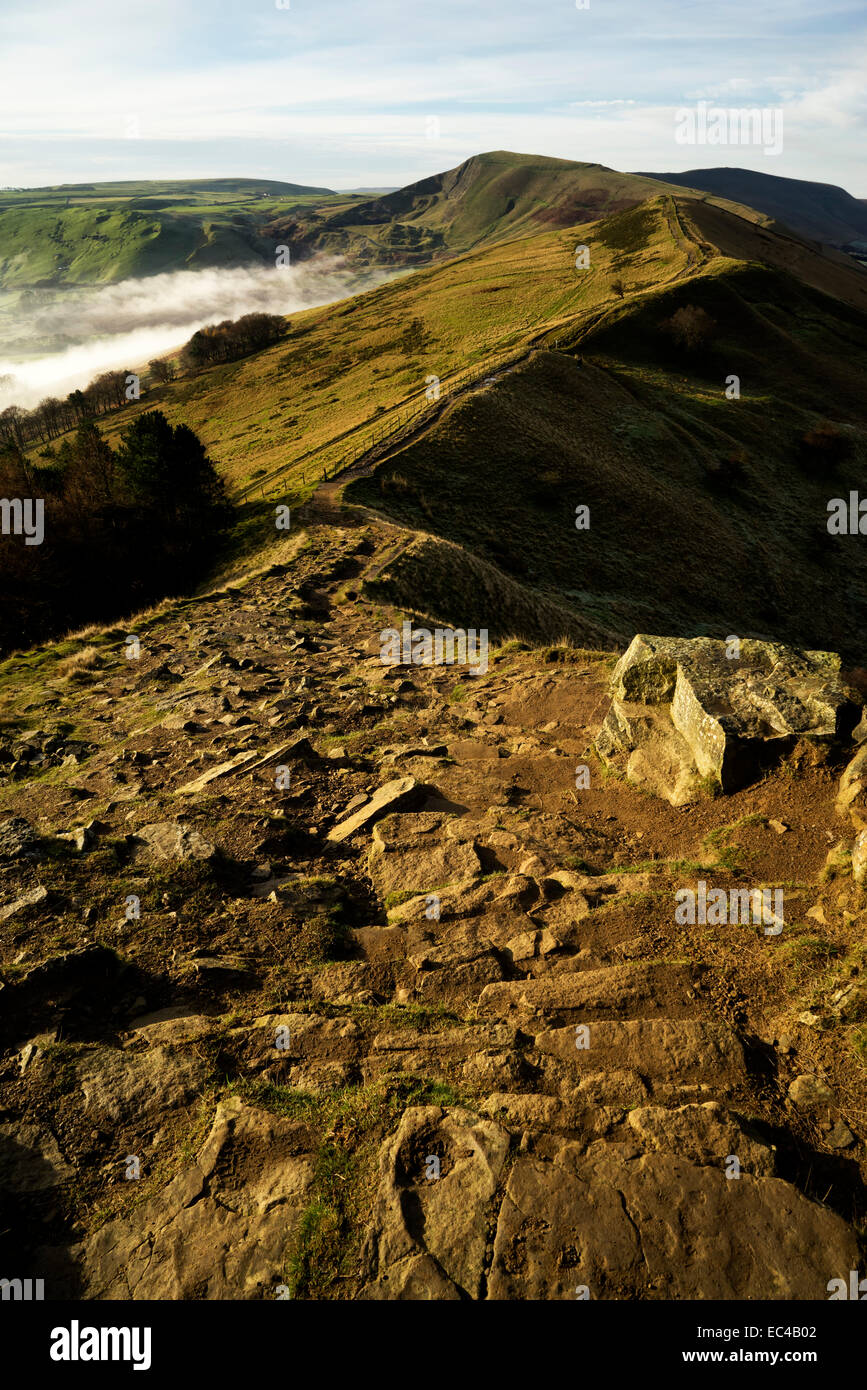 The Great Ridge of Edale which includes Mam Tor, Hollins Cross, Back ...