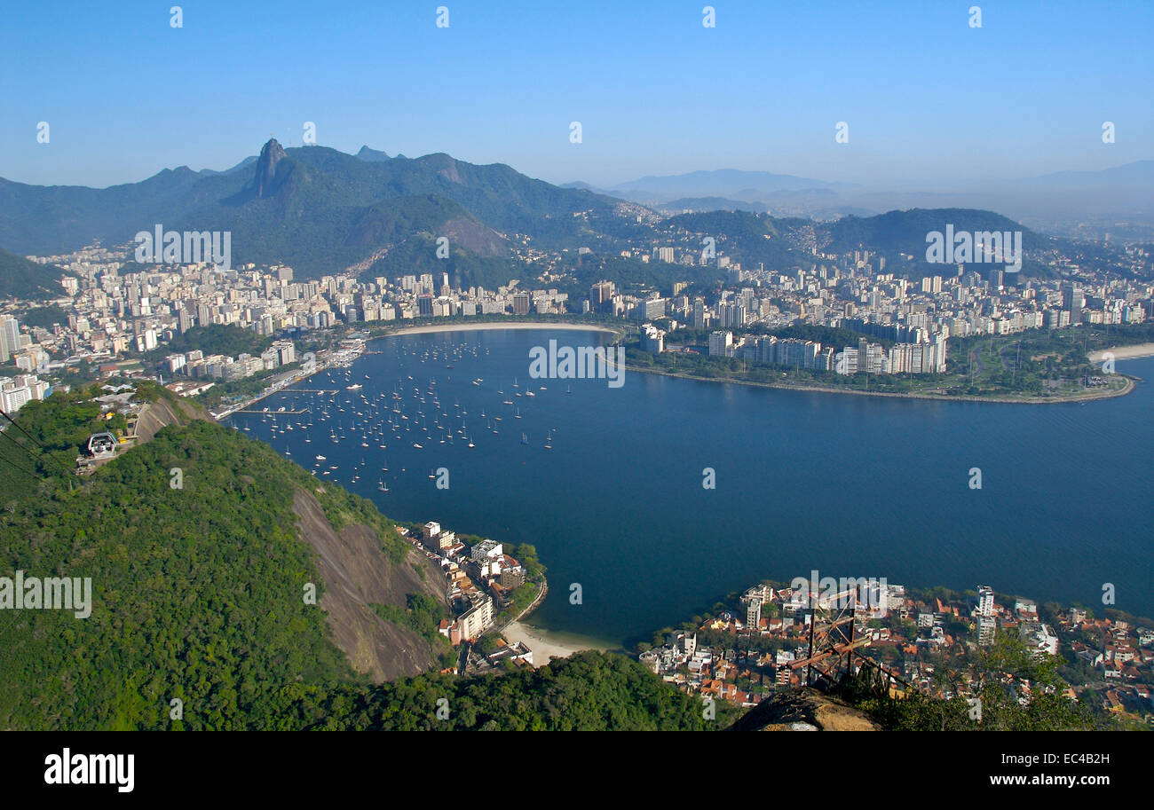 District Flamengo and Flamengo Beach in Rio de Janeiro, Brazil Stock ...