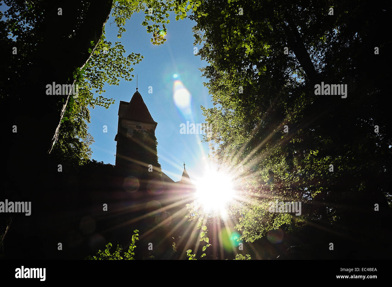 A Castle in the Sun Stock Photo - Alamy