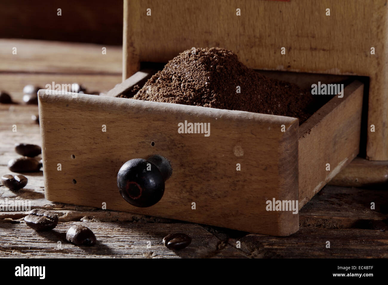 old Coffee mill Stock Photo - Alamy
