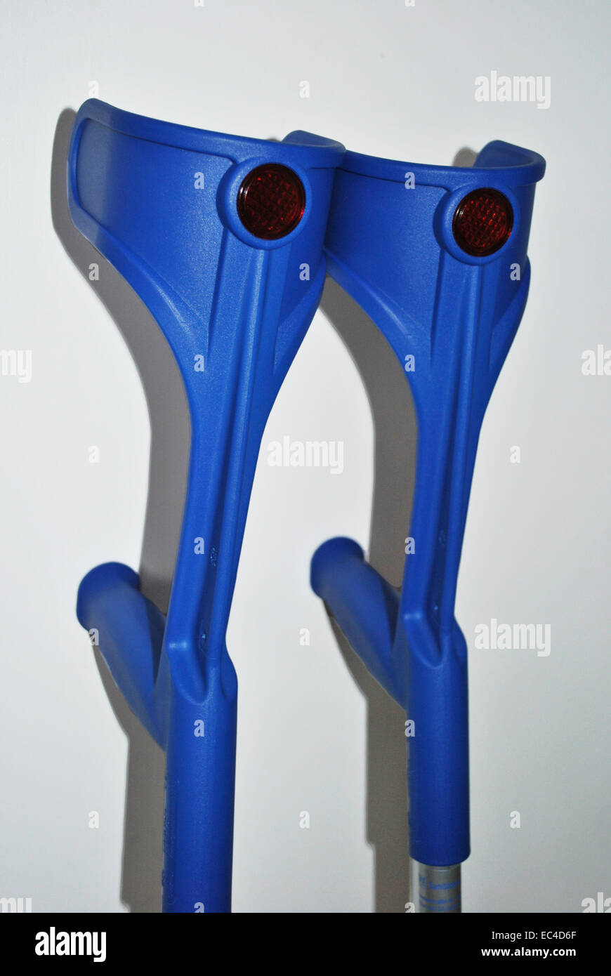Crutches at the wall Stock Photo - Alamy
