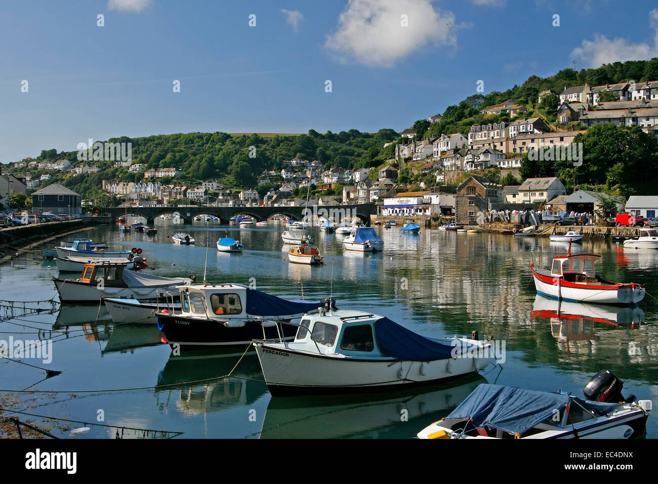 Looe, Looe River, Cornwall, Southwest England, UK, Europe Stock Photo ...