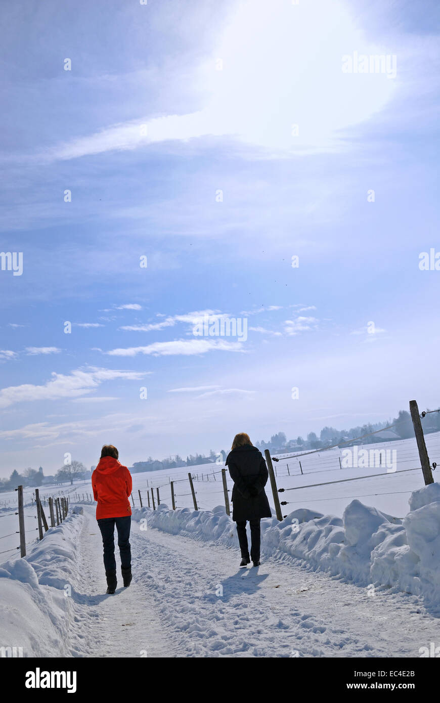 Sun winter walk hi-res stock photography and images - Alamy