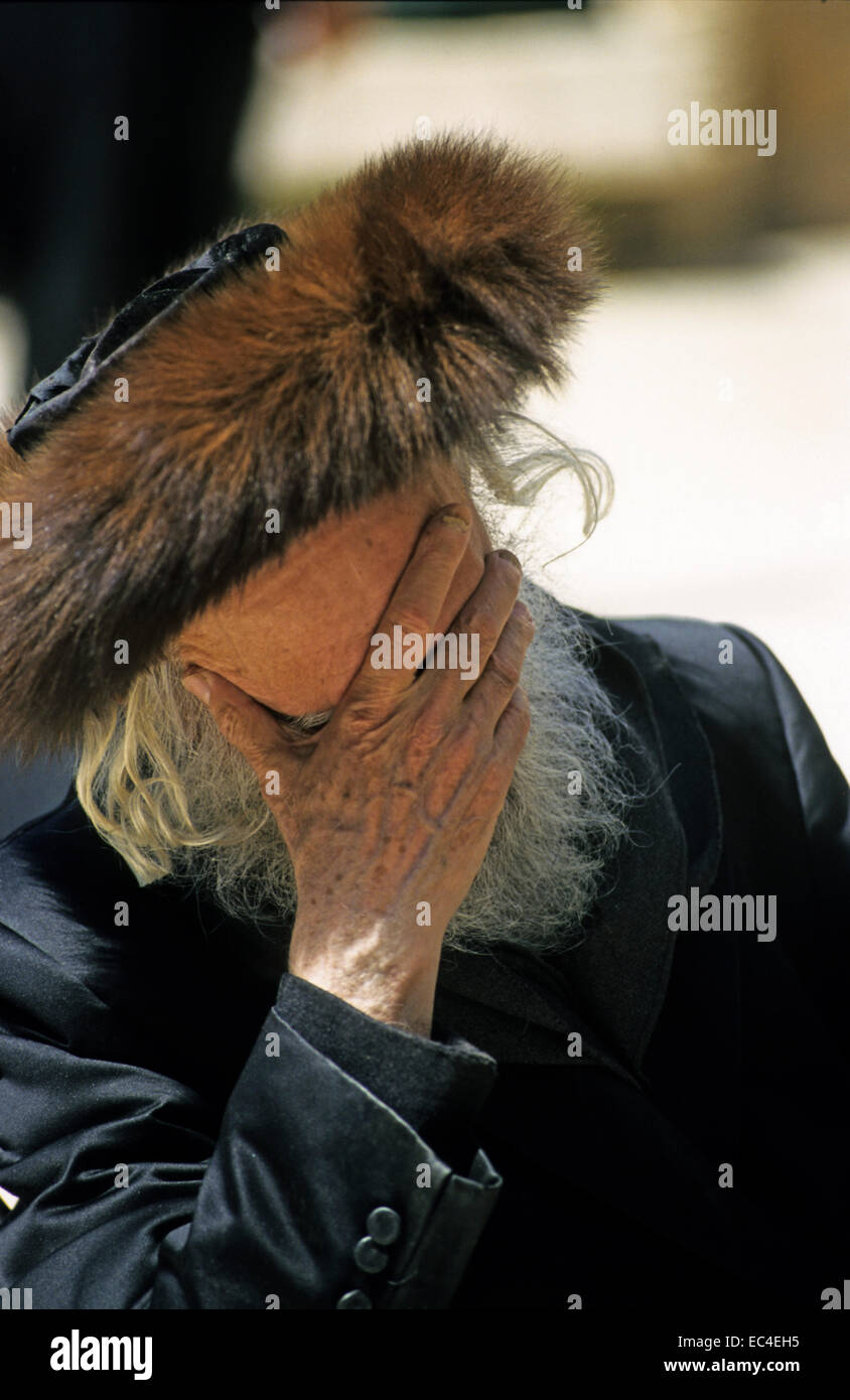 Orthodox Jew, Wailing Wall, Jerusalem, Israel Stock Photo - Alamy