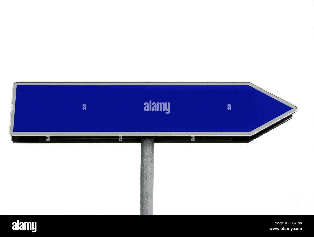 Traffic flow direction sign Cut Out Stock Images & Pictures - Alamy