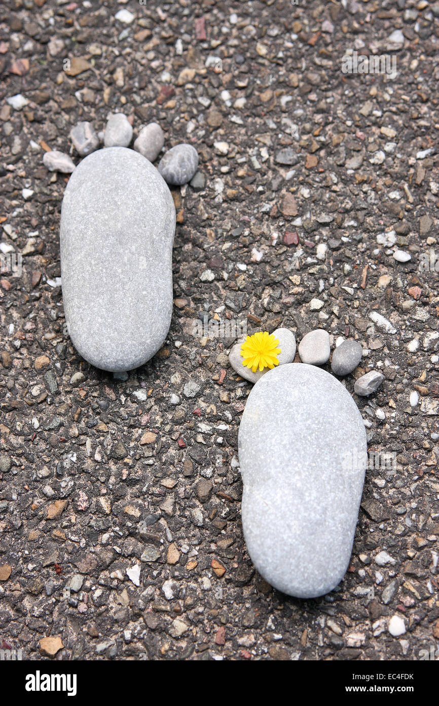 feet from stones Stock Photo - Alamy
