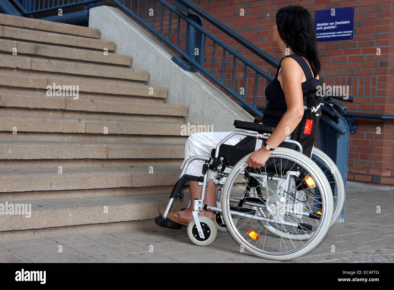 woman at wheelchair Stock Photo - Alamy