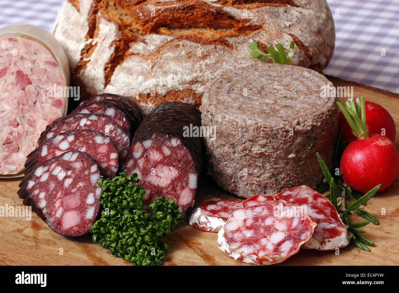 Cold Cut Platter Stock Photo - Alamy