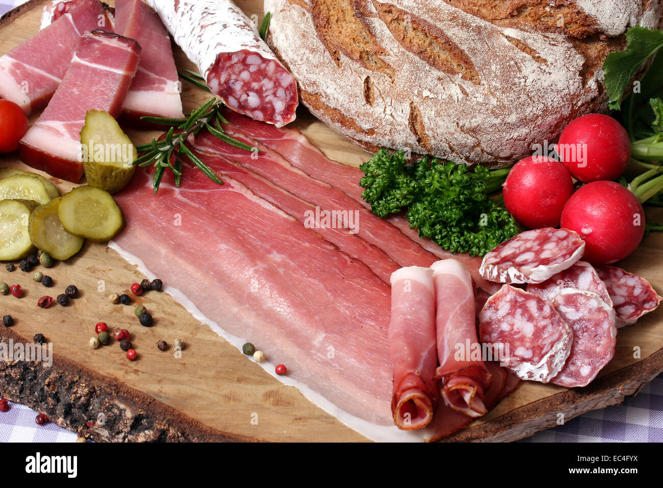Cold Cut Platter Stock Photo - Alamy
