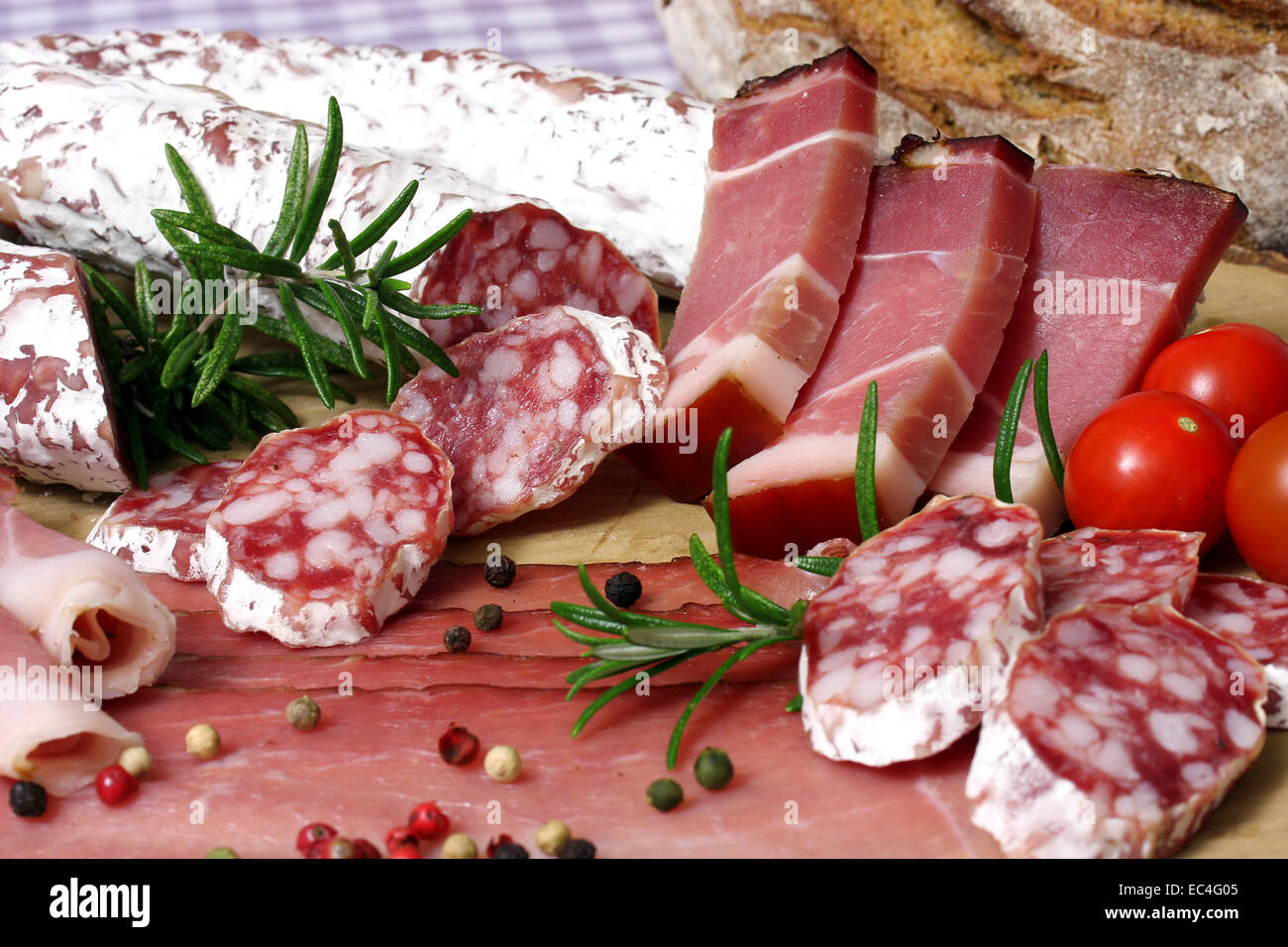 Cold Cut Platter Stock Photo - Alamy