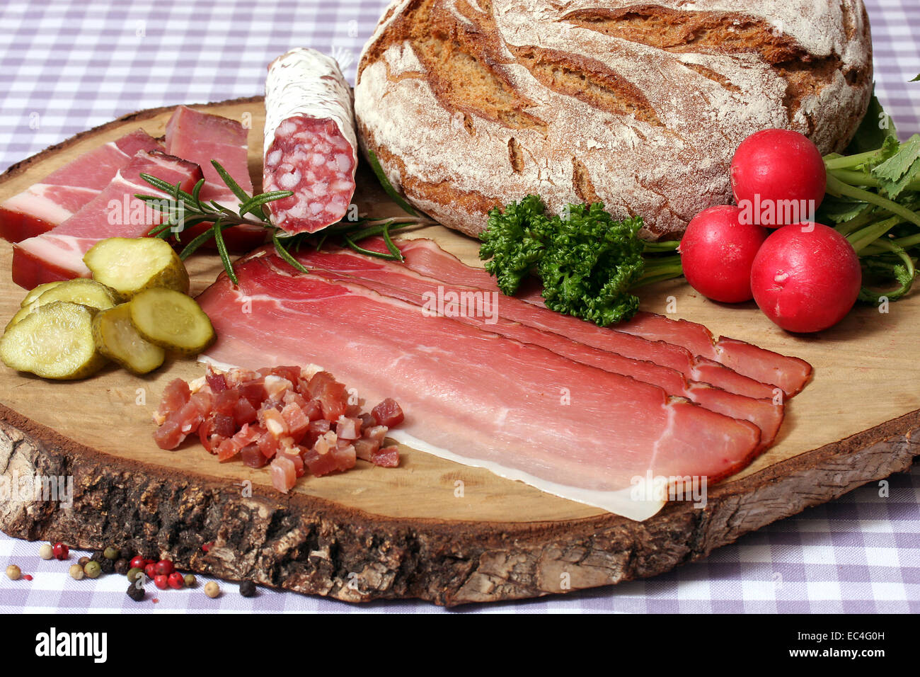 Cold Cut Platter Stock Photo - Alamy