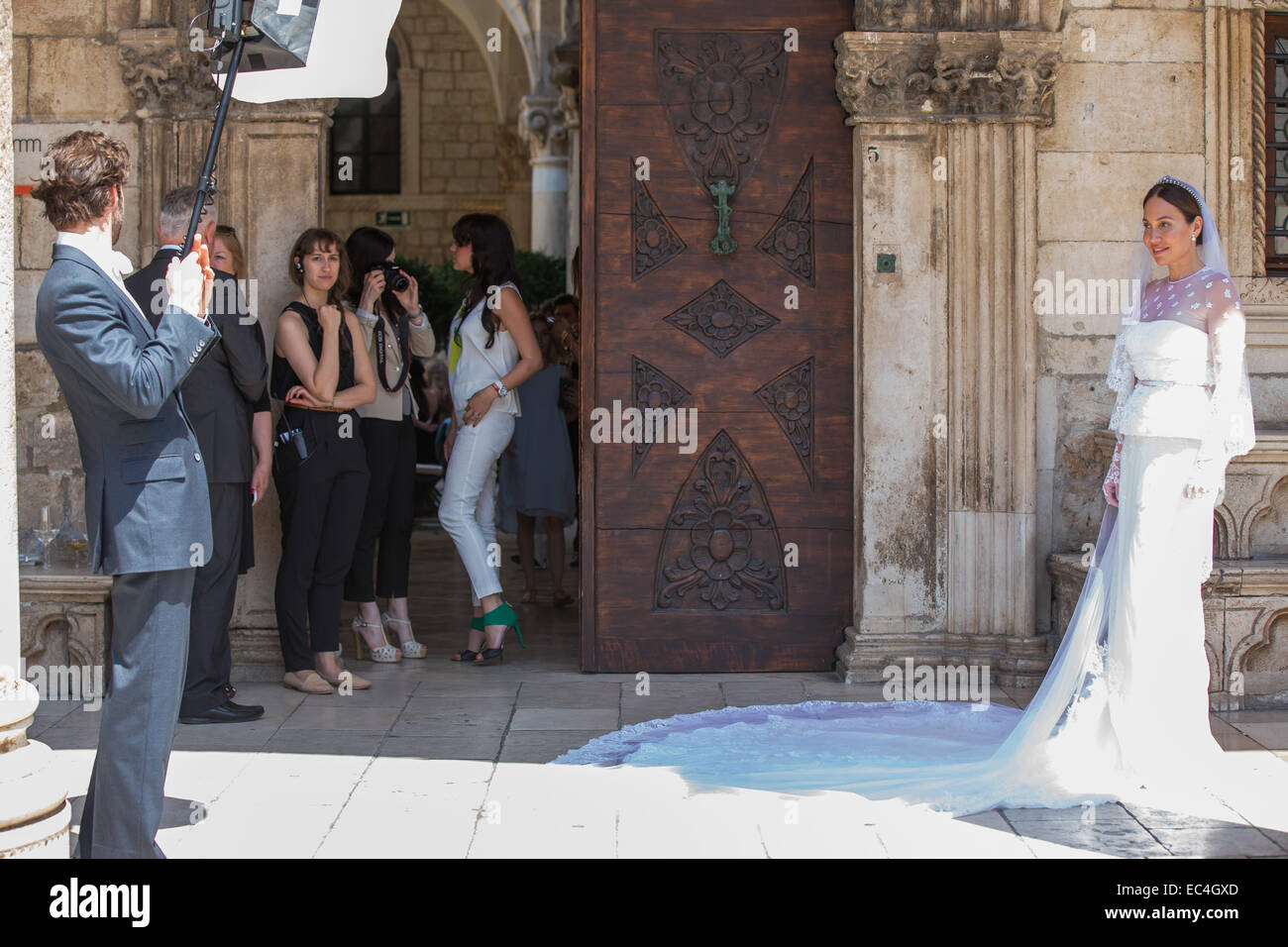 The wedding of Fabiola Beracasa and Jason Beckman in the Sponza Palace ...