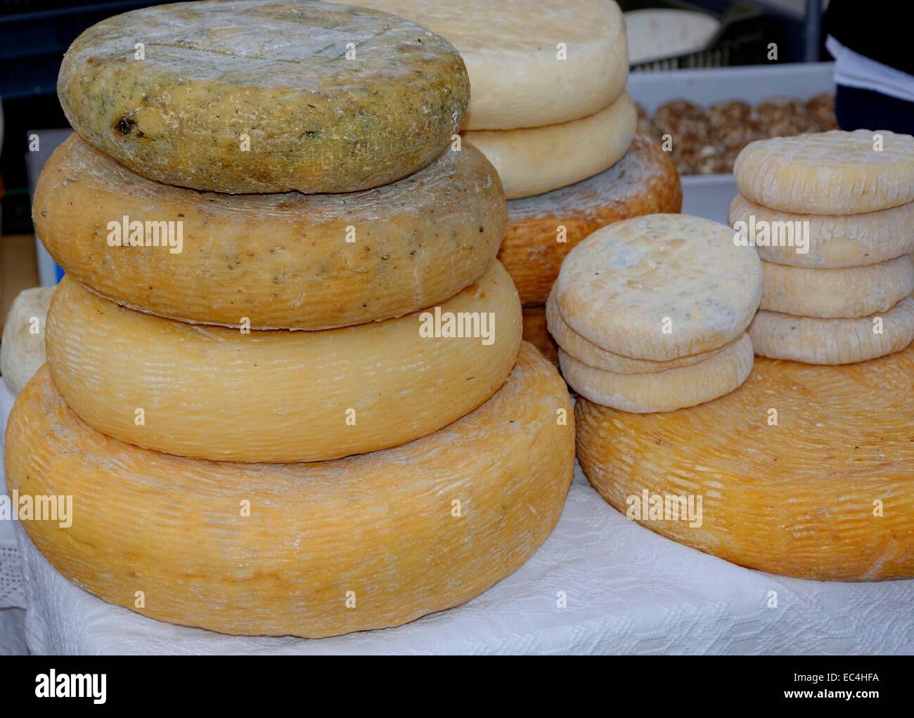 Hard cheeses in various stages of maturity Stock Photo - Alamy