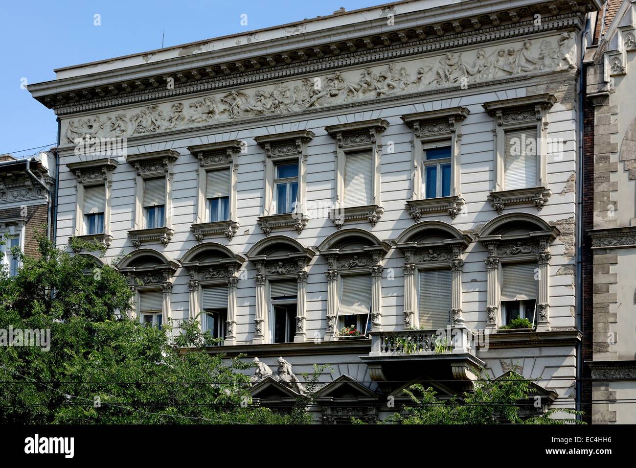 Architecture, historismus architecture in 1890 in Budapest Stock Photo ...