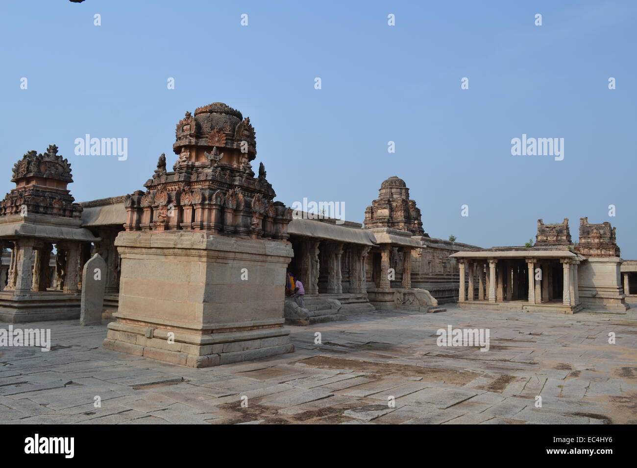 Inside Krishna temple @ Hampi - UNESCO World Heritage site Stock Photo ...