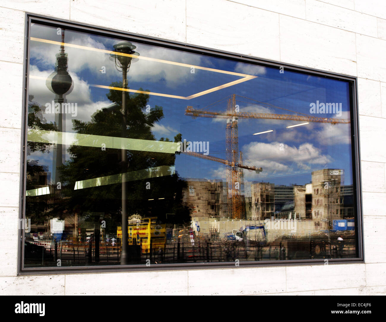 Berlin in window Stock Photo - Alamy