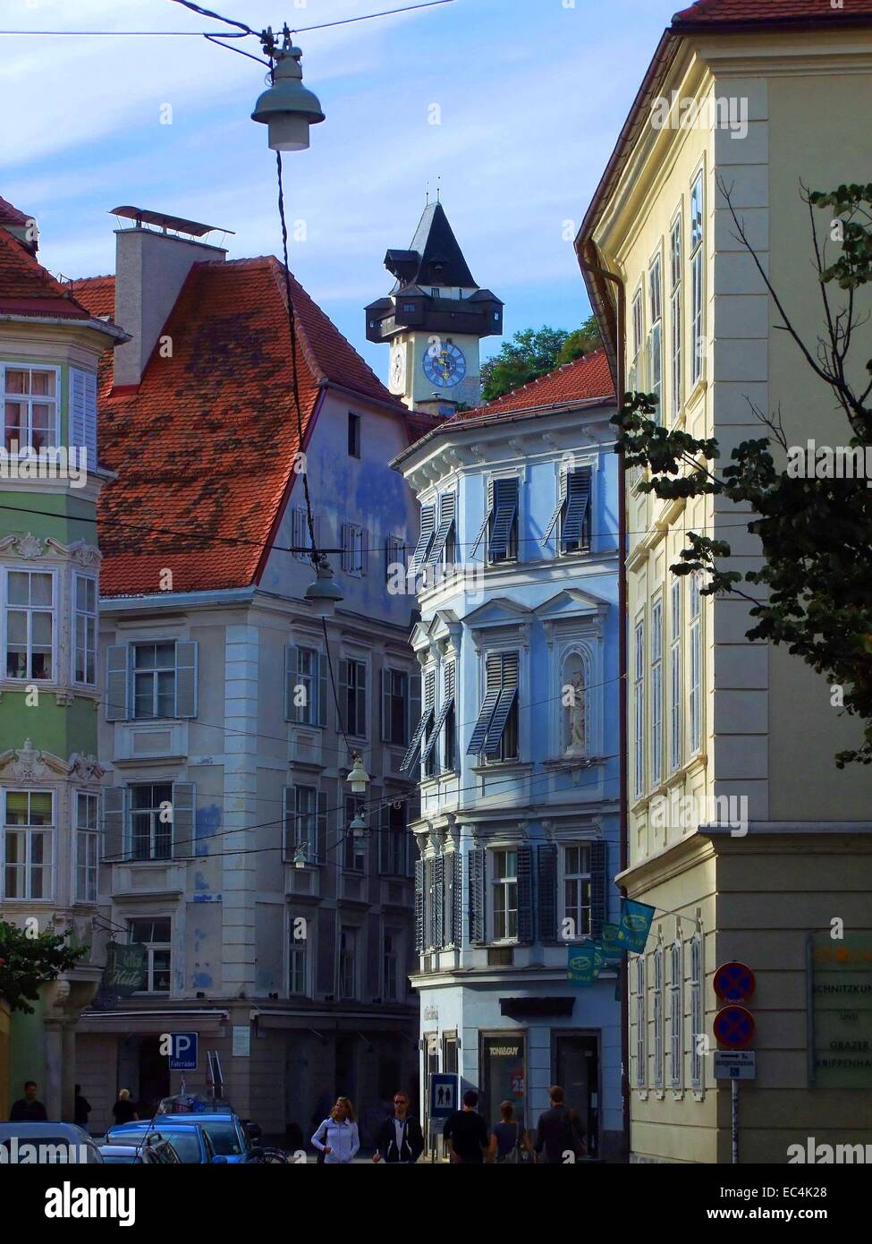 Famous grazer uhrturm clock hi-res stock photography and images - Alamy