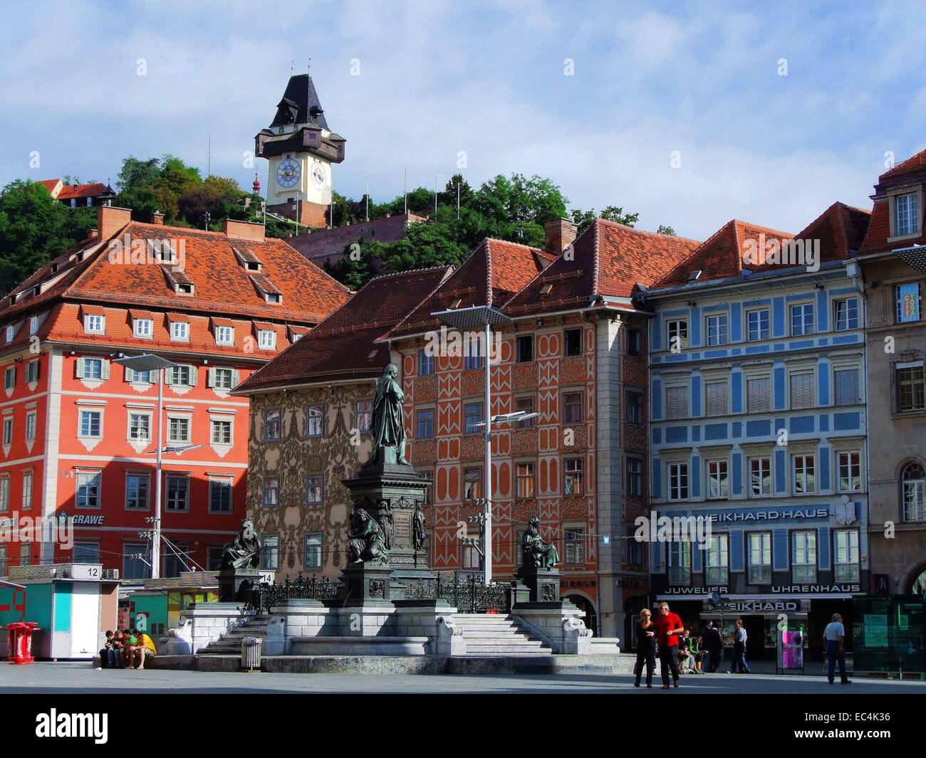 Grazer clock tower hi-res stock photography and images - Alamy