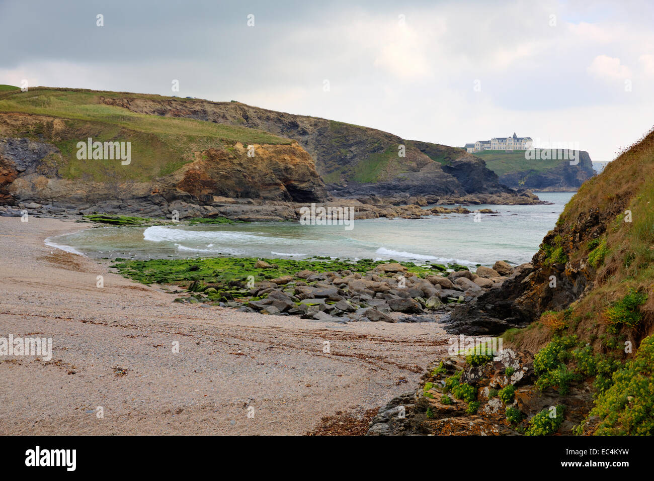 Church Cove near Gunwalloe Cornwall England UK on the Lizard Peninsula ...