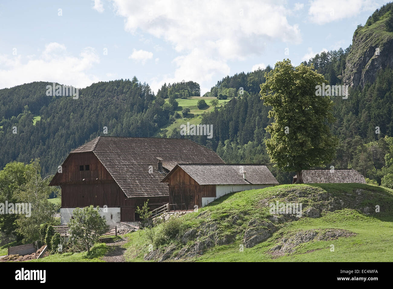 South Tyrolean farm Stock Photo - Alamy