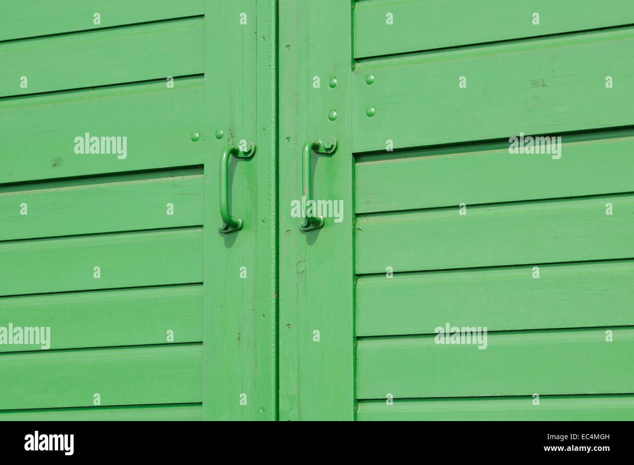 Green door of a warehouse in the Port of Hamburg, Germany Stock Photo ...