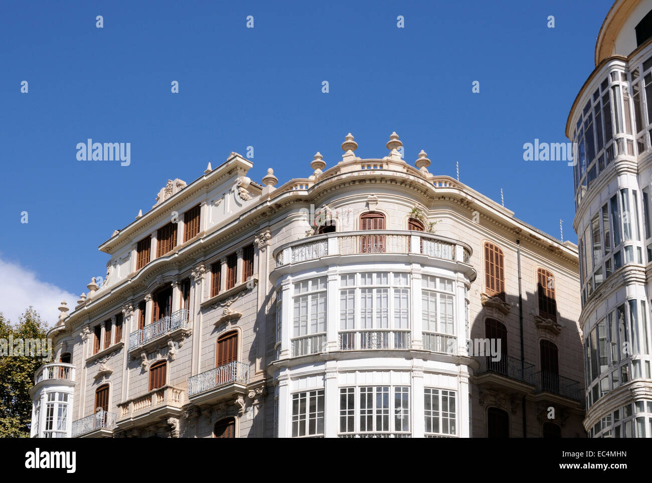 Building in Palma, Majorca, architect Gaspar Bennazar Moner Stock Photo ...