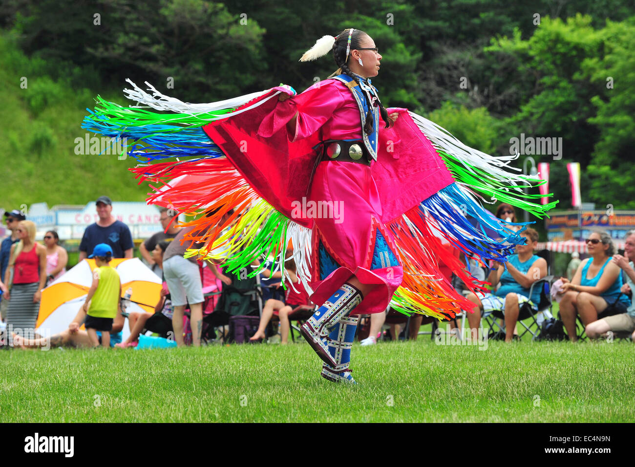 Indigenous Canadians participate in Canada Day celebrations held in a ...