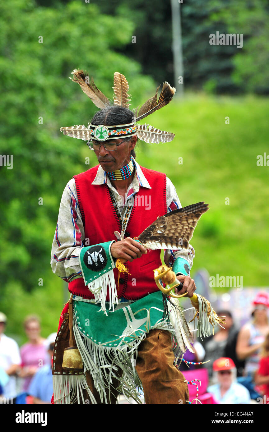Indigenous Canadians participate in Canada Day celebrations held in a ...